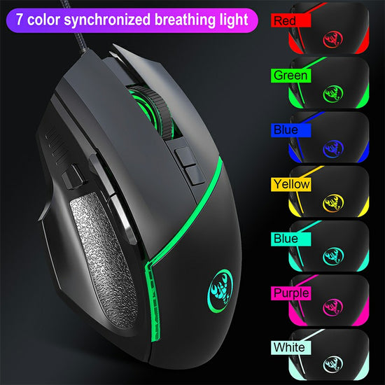 Scorpion RGB LED Colorful Ergonomic Wired Gaming Mouse – Veritas Gaming LTD